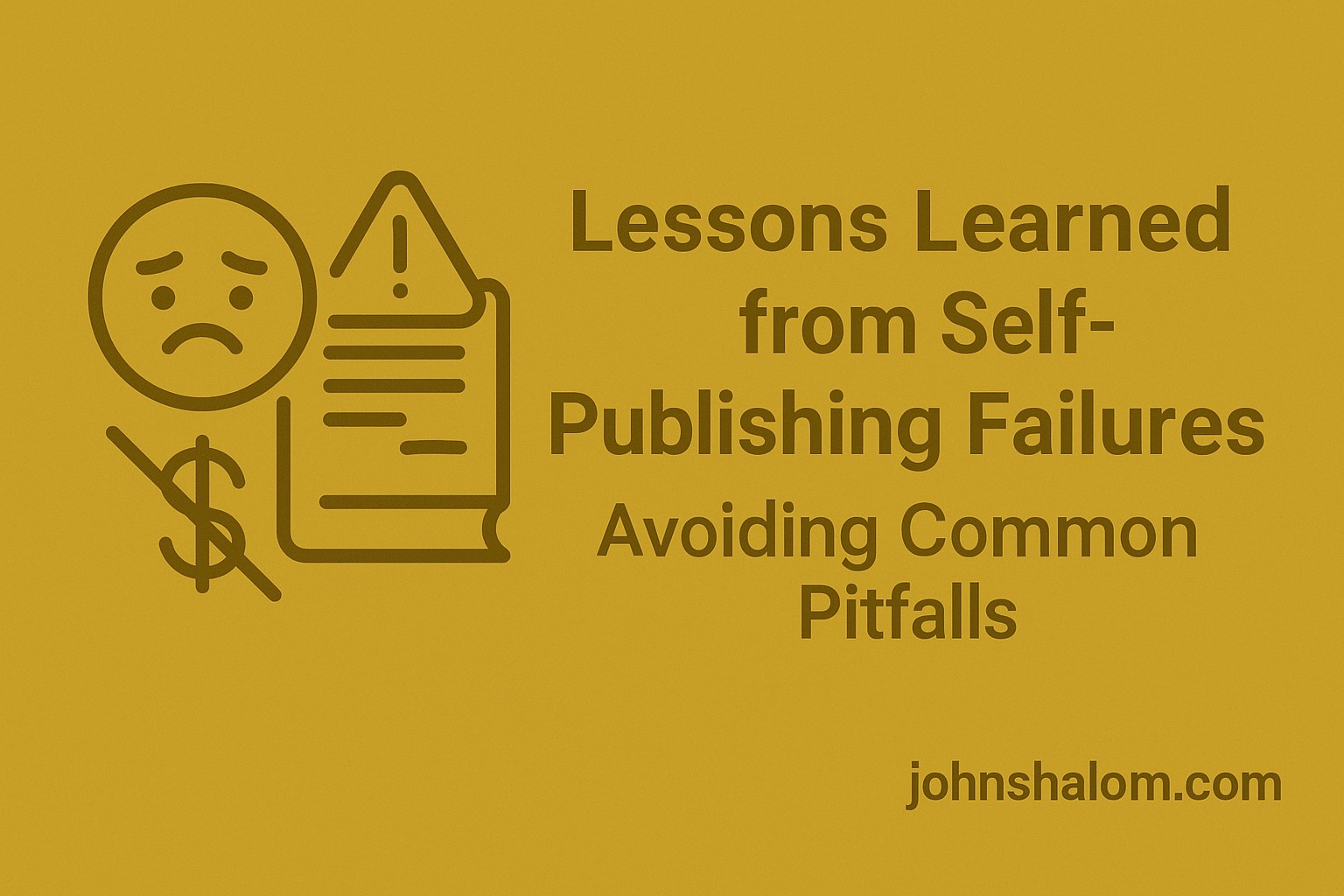 Lessons from Self-Publishing Failures - John Monyjok Maluth